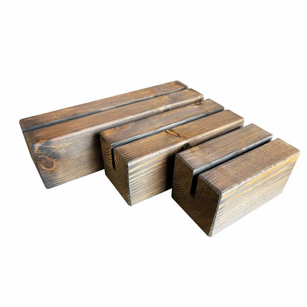 Large Wooden Menu Blocks | Sleeper Menu Blocks in 3 Sizes White Light ...